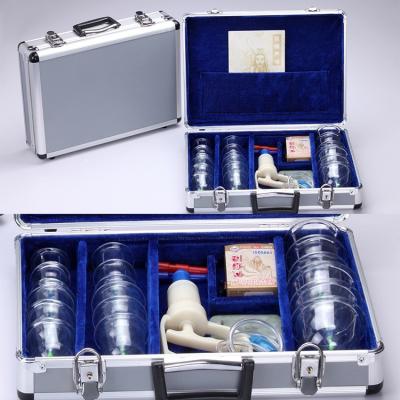 China Transparent 18pcs Hijama Cupping Set for Chinese Medicine Apparatus Vacuum Therapy for sale