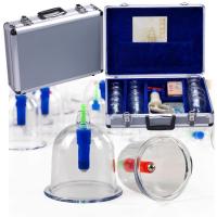 China Transparent 18pcs Hijama Cupping Set for Chinese Medicine Apparatus Vacuum Therapy for sale