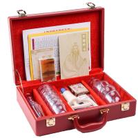China 18pcs Magnetotherapy Vacuum Suction Chinese Cupping Set for Whole Body in Leather Gift Box for sale