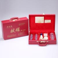 China 18pcs Magnetotherapy Vacuum Suction Chinese Cupping Set for Whole Body in Leather Gift Box for sale