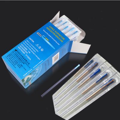 China Class I Customized Service 100 Sterile Acupuncture Needles with Copper Handle and Tube for sale