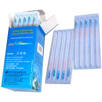 China Class I Customized Service 100 Sterile Acupuncture Needles with Copper Handle and Tube for sale