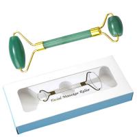 China 145*40*55mm Obsidian Quartz Jade Facial Massage Roller Anti Aging with OEM Package for sale
