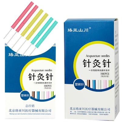 China 5PB plastic handle acupuncture needle for face massage 0.12/0.14/0.16/0.25mm suitable for sale