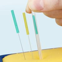 China 5PB plastic handle acupuncture needle for face massage 0.12/0.14/0.16/0.25mm suitable for sale