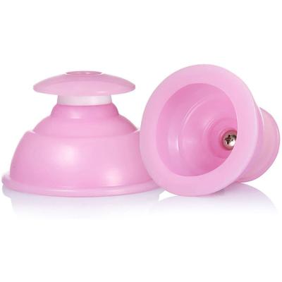 China Thick Pink Cupping Silicone Cans for Acupuncture Massage Pink Color Shelf Life 1 Year for sale