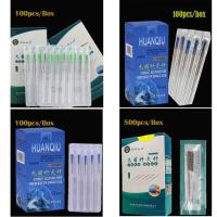 China CE Certified Chinese Traditional HuanQiu Disposable Sterile Acupuncture Needles Single for sale