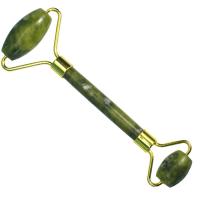 China Gold/Silver/Rose Ametist Quartz Noiseless Jade Roller for Face Lift Anti Aging Massage for sale