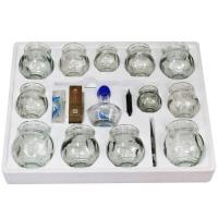 China 12 Piece Glass Fire Cupping Set 1- 5 Cupping Size Hijama Massage Therapy Ventosa Cup for sale