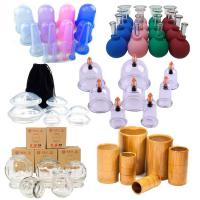 China Effective Body Massage with 5 Sizes Chinese Traditional Fire Cupping Glass Hijama Cups for sale