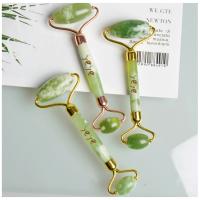 China Anti-Wrinkles Jade Roller and Gua Sha Massager Set with Customized Logo Packaging Box for sale