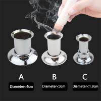 China Stainless Steel Moxa Extinguisher Holder for Extinguishing Burning Moxa Stick Silver for sale