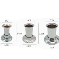 China Stainless Steel Moxa Extinguisher Holder for Extinguishing Burning Moxa Stick Silver for sale