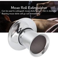 China Stainless Steel Moxa Extinguisher Holder for Extinguishing Burning Moxa Stick Silver for sale