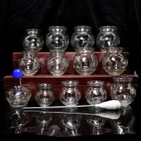 China Transparent Glass Cupping Therapy Antirheumatic Function and Transparent Colors of Cupping for sale