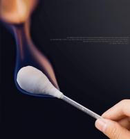 China Class I Glass Cupping Torch Tool Massage Vacuum Glass Jar Cotton Rod Fire Cupping Stick for sale