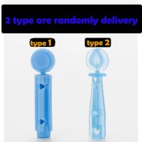 China Class I 30G Blue Flat Twist Easycare Blood Lancet Blood Sugar Lancets Hijama Lancet for sale