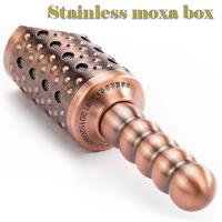China Abdomen Hand and Leg Moxibustion Massage Moxa Roll Burner Stick with Pure Copper for sale