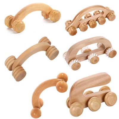 China Professional Maderoterapia Wooden Massage Roller for Full Body Muscle Relaxation for sale