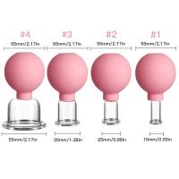 China 4pcs Glass Cupping Set for Facial Massage and Body Care Anti Cellulite Vacuum Therapy for sale