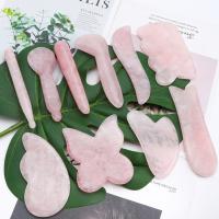 China Natural Rose Quartz Butterfly Gua Sha for Face Neck Back Shoulder Waist Health Care for sale