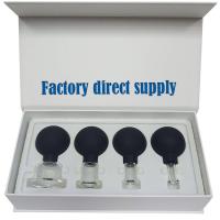 China Silicon Valve Rubber Head Face Lifting Hijab Jars Description Facial Cupping Medical Glass for sale