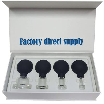China Silicon Valve Rubber Head Face Lifting Hijab Jars Description Facial Cupping Medical Glass for sale