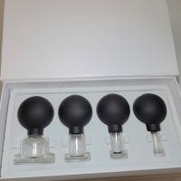 China Silicon Valve Rubber Head Face Lifting Hijab Jars Description Facial Cupping Medical Glass for sale