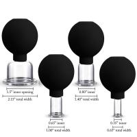 China Silicon Valve Rubber Head Face Lifting Hijab Jars Description Facial Cupping Medical Glass for sale