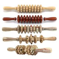 China Wooden Roller Massage Tool Stick for Muscle Relaxation and Anti Cellulite Waist Massage for sale