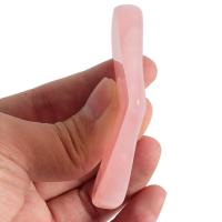 China Natural Stone Pink Crystal Gua Sha Tool for Face and Eye Massage in Heart Shape for sale