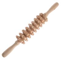 China Wooden Roller Massage Tool Stick for Muscle Relaxation and Anti Cellulite Waist Massage for sale