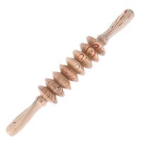 China Wooden Roller Massage Tool Stick for Muscle Relaxation and Anti Cellulite Waist Massage for sale