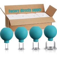 China Rubber Facial Body Massage Glass Cupping Silicone Suction Cup Set for Healthy Care for sale