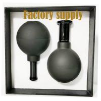 China Body Hijama Facial Glass Cupping Set with Rubber Head and Anti-cellulite Treatment for sale