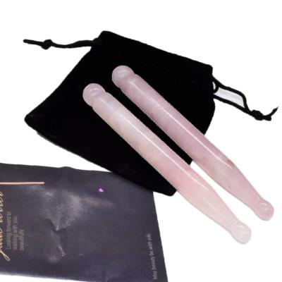China Natural Jade Massage Stick for Rose Quartz Gua Sha Stone and Acupuncture Point Massager for sale