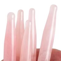 China Natural Jade Massage Stick for Rose Quartz Gua Sha Stone and Acupuncture Point Massager for sale