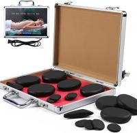 China Variety of Stone Sizes Professional Hot Stone Massage Kit with 28 Pcs Basalt Stones for sale