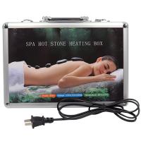 China Electric Hot Stone Massage Set with Heater 16pcs Hot Stones and Natural Basalt Stones for sale