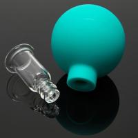 China Genuine Rubber Massage Cups Glass Cellulite Cupping Set for Face and Body Therapy for sale