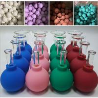 China Genuine Rubber Massage Cups Glass Cellulite Cupping Set for Face and Body Therapy for sale