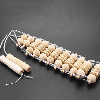 China Other Safety Standard Wood Back Massage Roller Rope for Pain Relief and Relaxation for sale