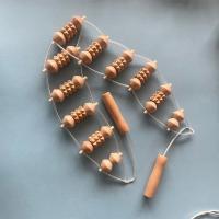 China Other Safety Standard Wood Back Massage Roller Rope for Pain Relief and Relaxation for sale