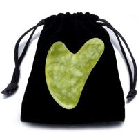 China Natural Black Jade Gua Sha for Acupoint Massage Improve Blood Flow and Release Toxins for sale