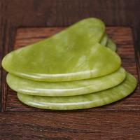 China Natural Black Jade Gua Sha for Acupoint Massage Improve Blood Flow and Release Toxins for sale