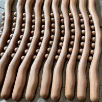 China Natural Wood Massage Stick for Body Belly Back Scraping SPA Therapy Roller Tool Point Treatment Guasha Relax for sale
