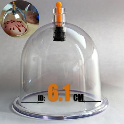 China Beauty Y1 6.1cm Large Cups for Cupping Therapy Massage Cup for Hijama Ventouse Ventosas Disposable Plastic Cupping 500pcs for sale