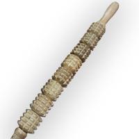 China 5/6/8 Rollers Wooden Sculpture Massage Tools Body Anti Celulite Wooden Massage Roller for sale