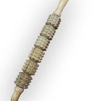 China 5/6/8 Rollers Wooden Sculpture Massage Tools Body Anti Celulite Wooden Massage Roller for sale