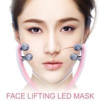 China Anti-Acne Hand-Held Electric Facial Massager Roller with EMS V Face Lifting Function for sale
